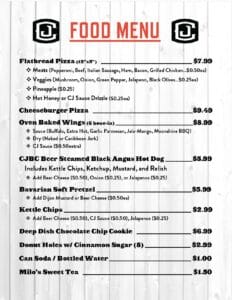 Food Menu - Common John Brewing Co.